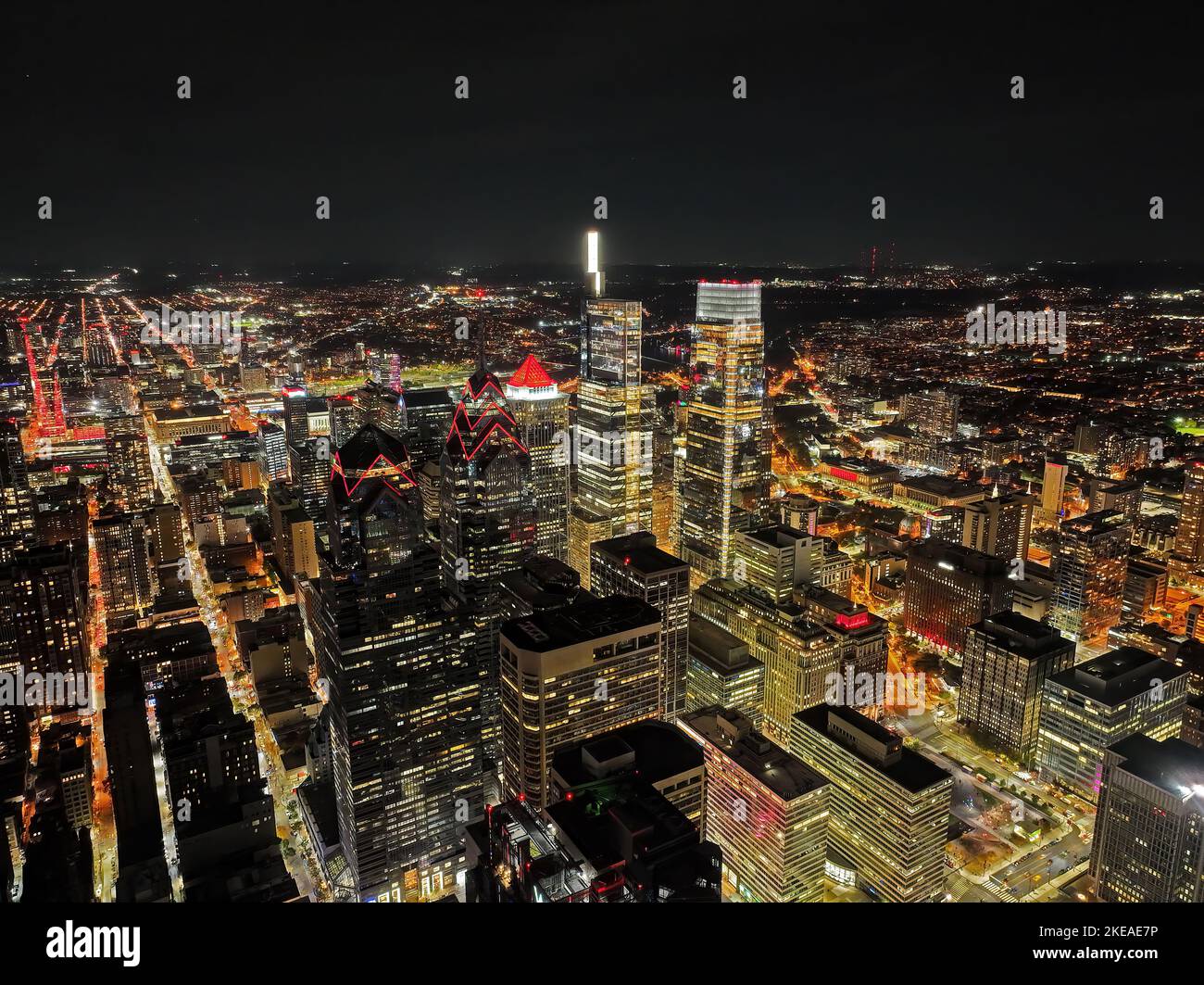 Aerial View of Center City Philadelphia Stock Photo - Alamy