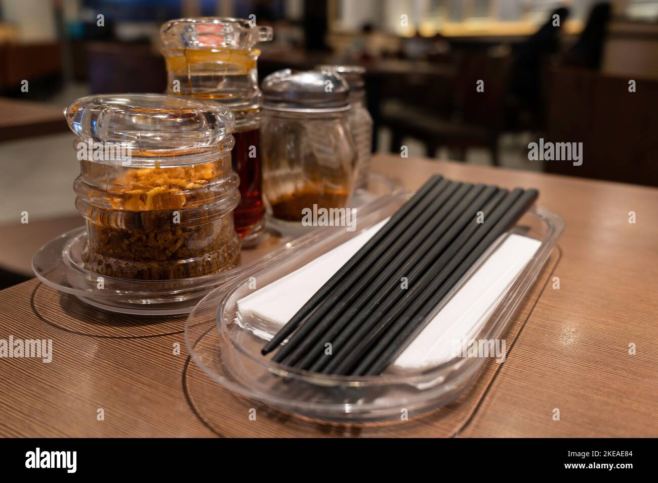 Self service seasoning hi-res stock photography and images - Alamy