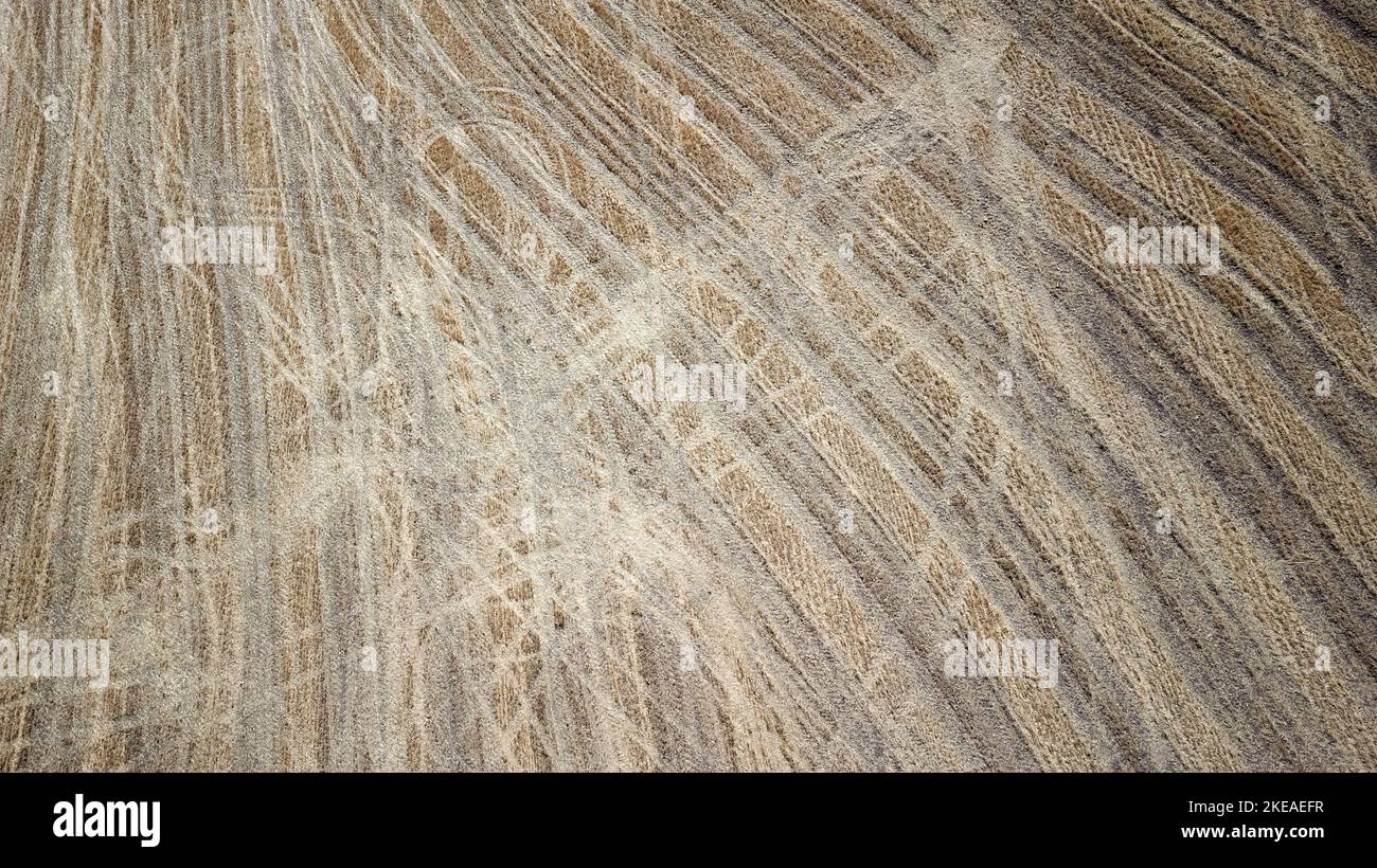 Aerial drone view of dried land. Climate change. Severe drought. Global ...