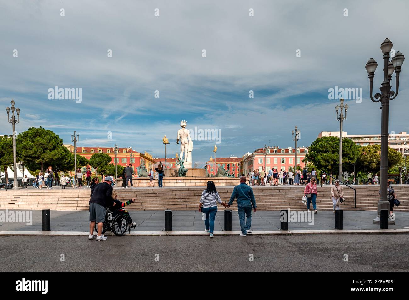 Massena Place near famous Promenade des Anglais. It is main city square ...