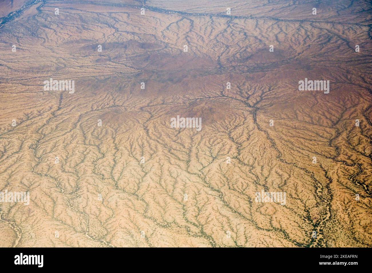 KENYA, Turkana, aerial view, drought / KENIA, Turkana, Luftaufnahme ...