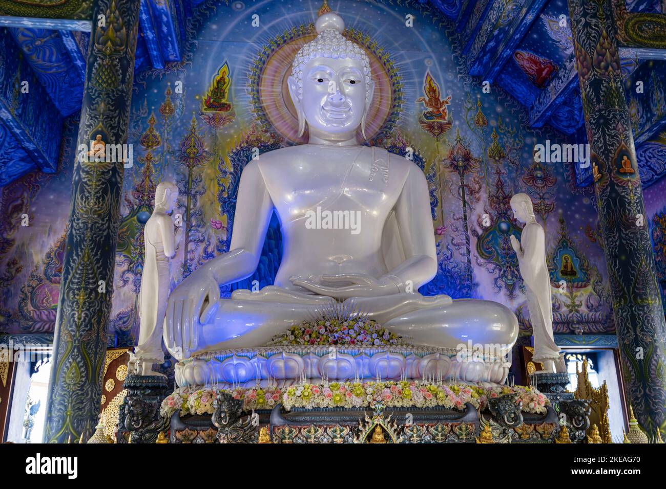 Wat Rong Suea Ten, better known as The Blue Temple, is located in ...