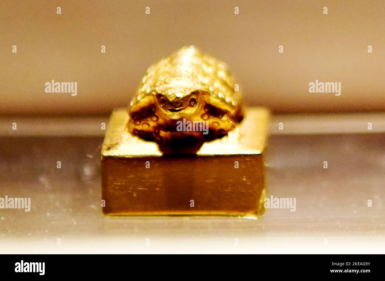 (FILE) The seal of Guangling King is displayed at the Nanjing Museum in ...