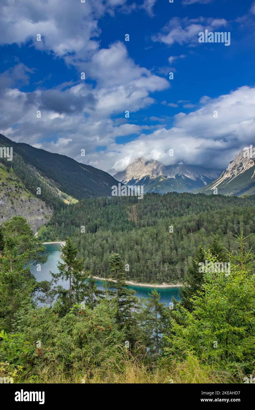 View of the green valley in Tyrol in Austrian alps Stock Photo - Alamy