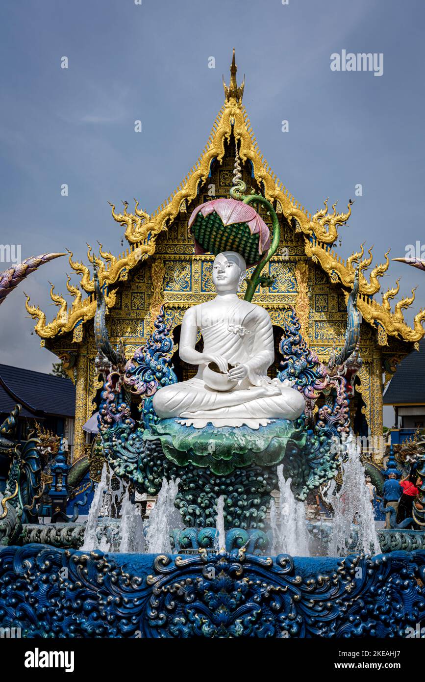 Wat Rong Suea Ten, better known as The Blue Temple, is located in ...