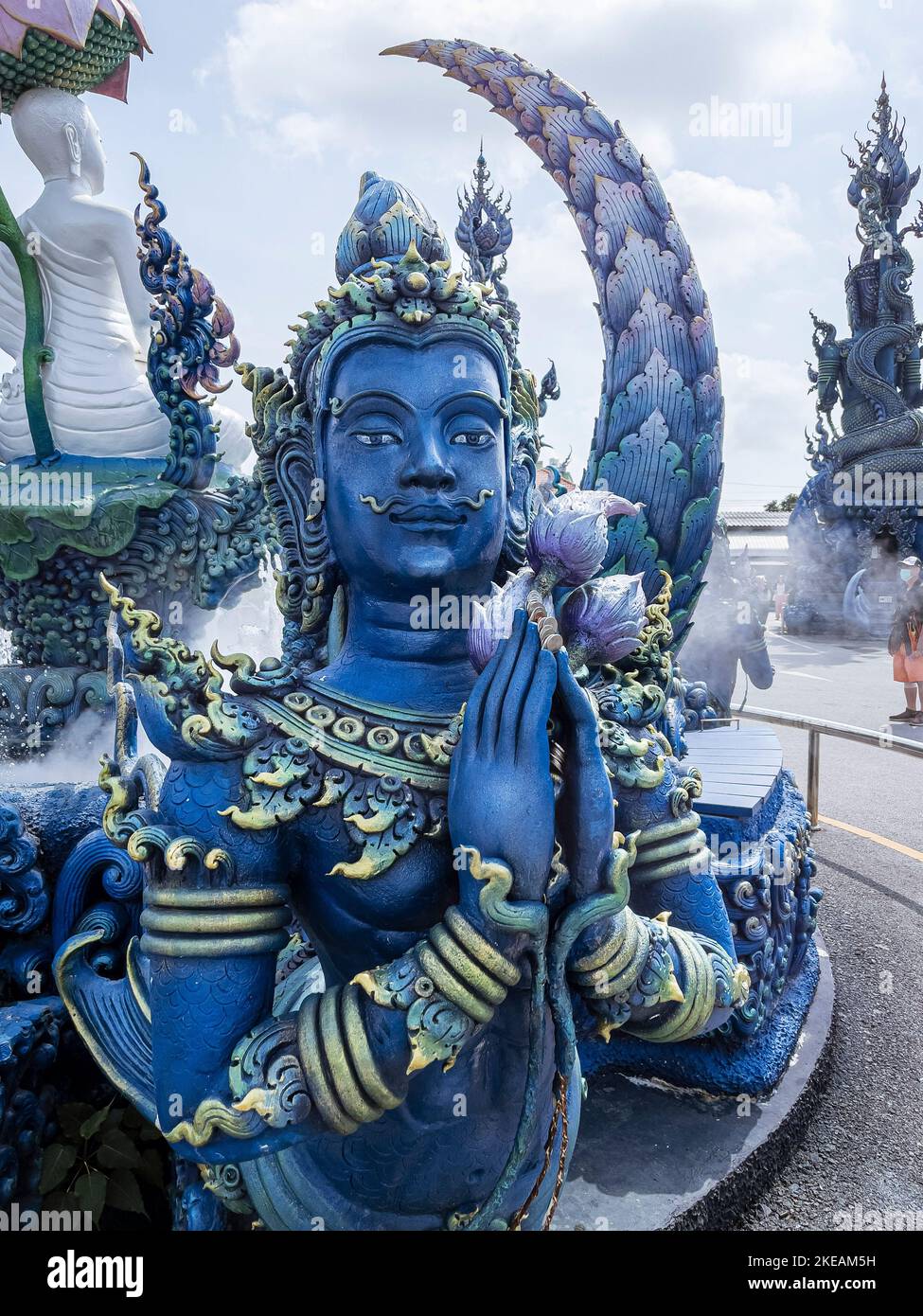 Wat Rong Suea Ten, better known as The Blue Temple, is located in ...