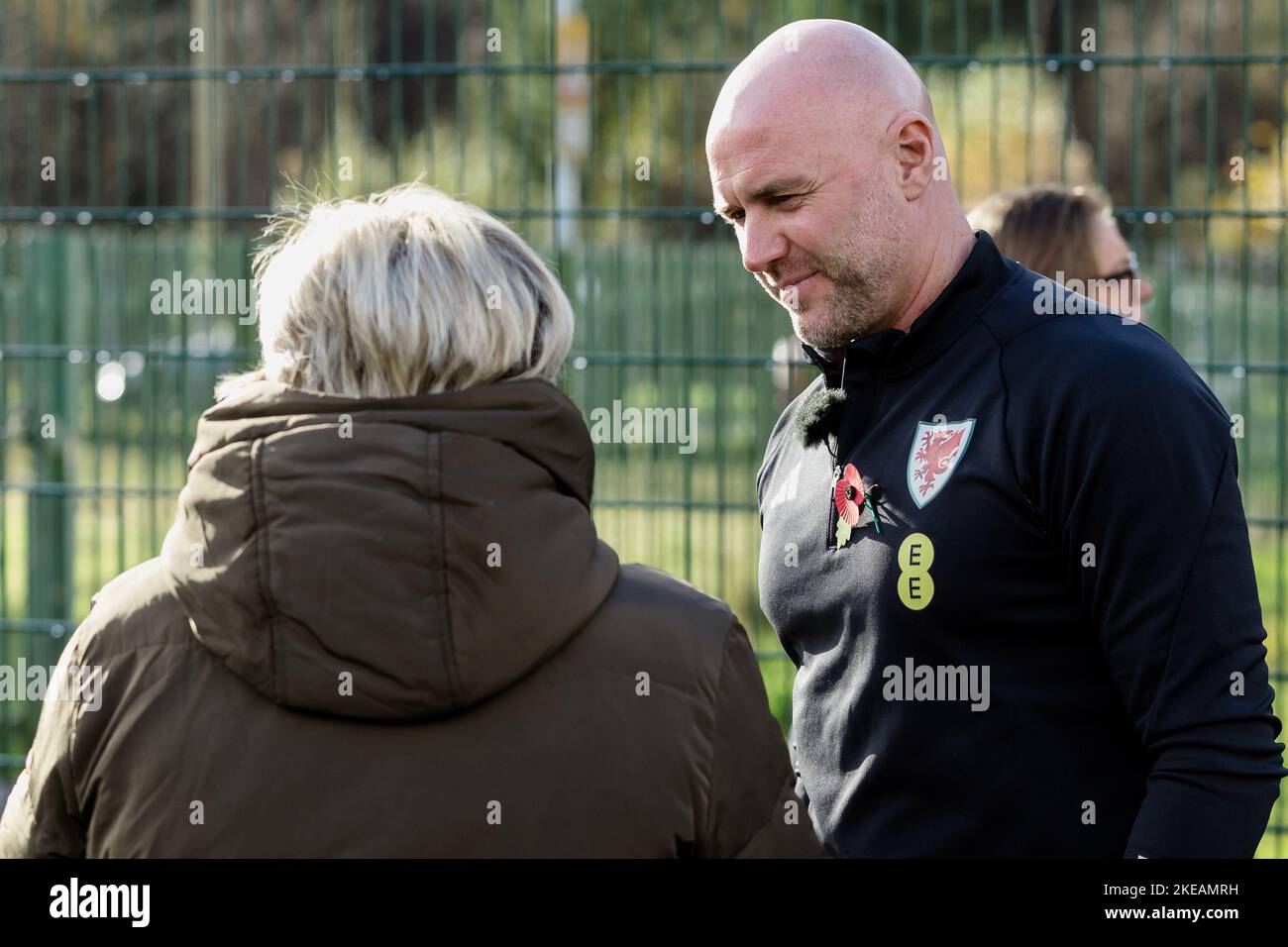 RHONDDA, WALES - 09 NOVEMBER 2022: Wales’ Head Coach Robert Page opens ...