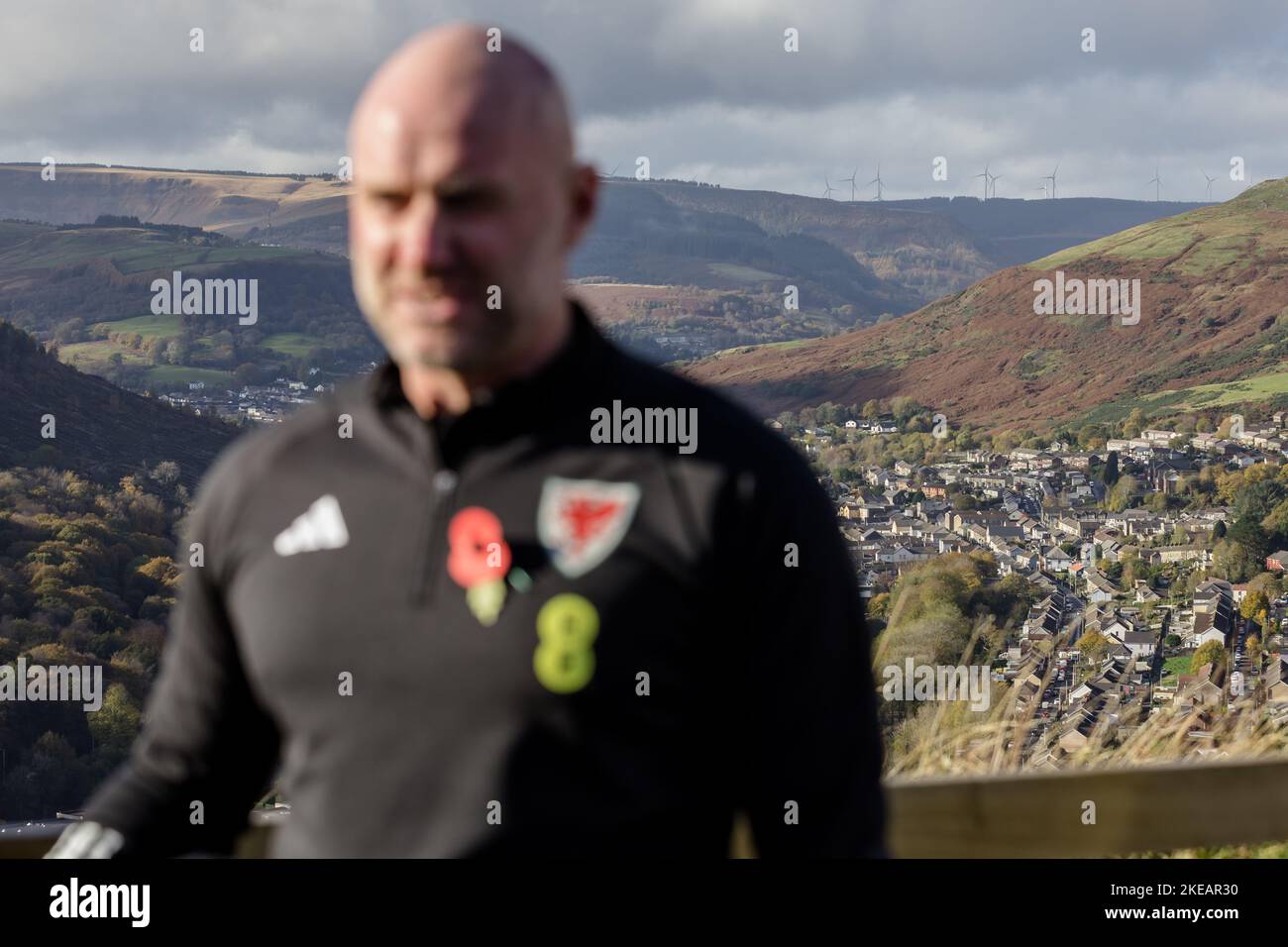 RHONDDA, WALES - 09 NOVEMBER 2022: Wales’ Head Coach Robert Page ...