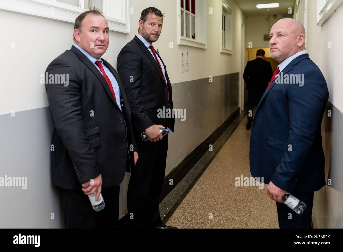 RHONDDA, WALES - 09 NOVEMBER 2022: Security Rhys Davies, Grand Briggs ...