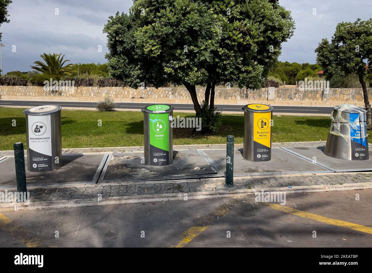 A large garbage containers outdoors Stock Photo - Alamy