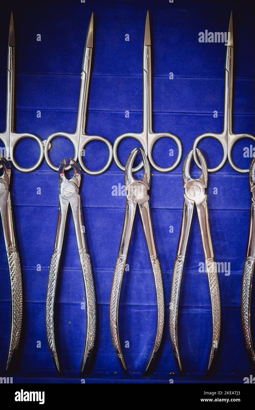 Dental scissors hi-res stock photography and images - Alamy