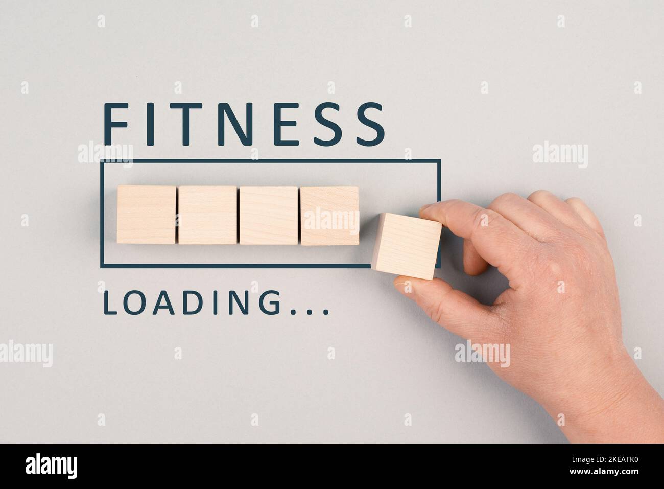 Fitness loading, new year resolution, healthy lifestyle in progress ...