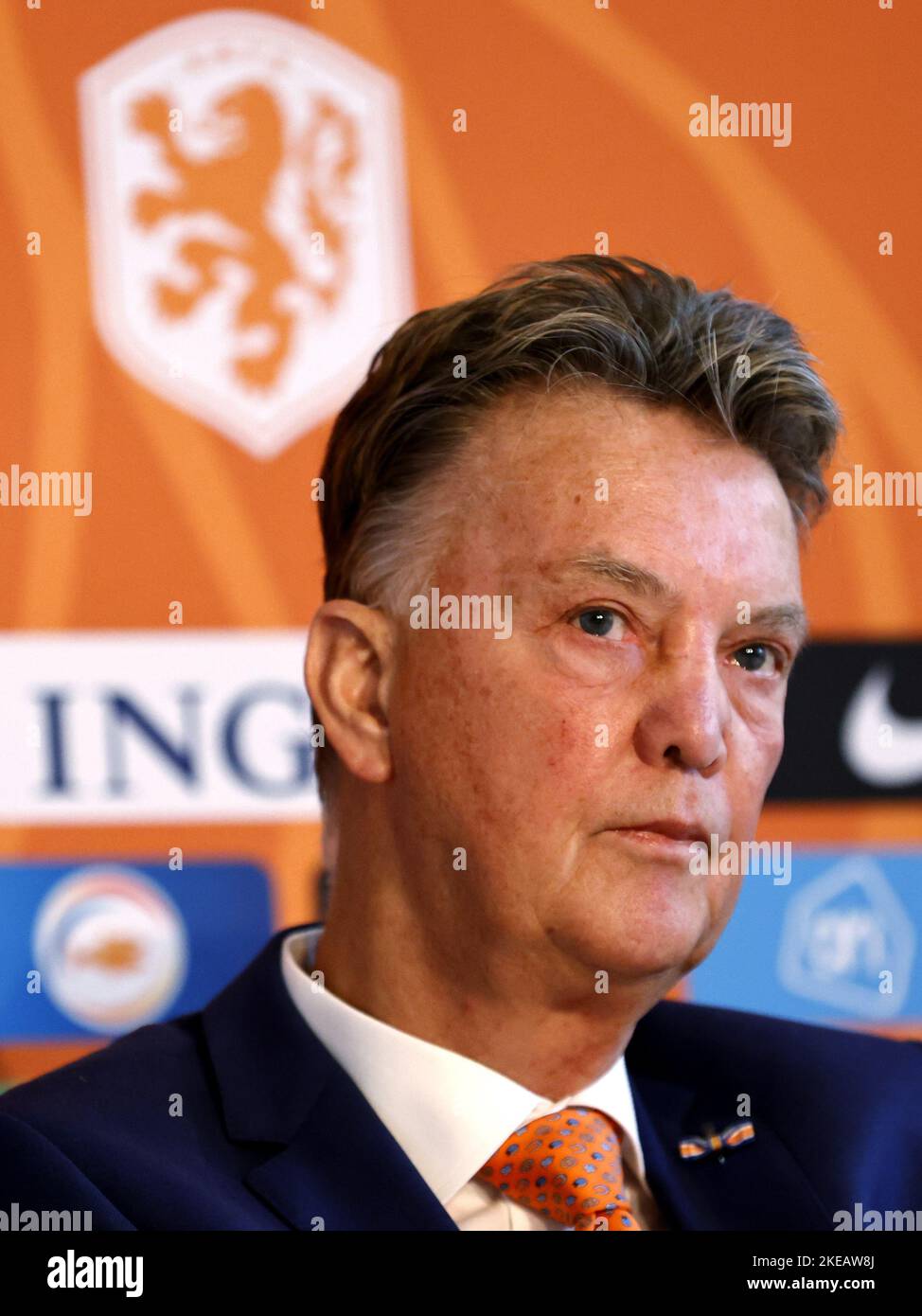 ZEIST - National coach Louis van Gaal of the Dutch national team during ...