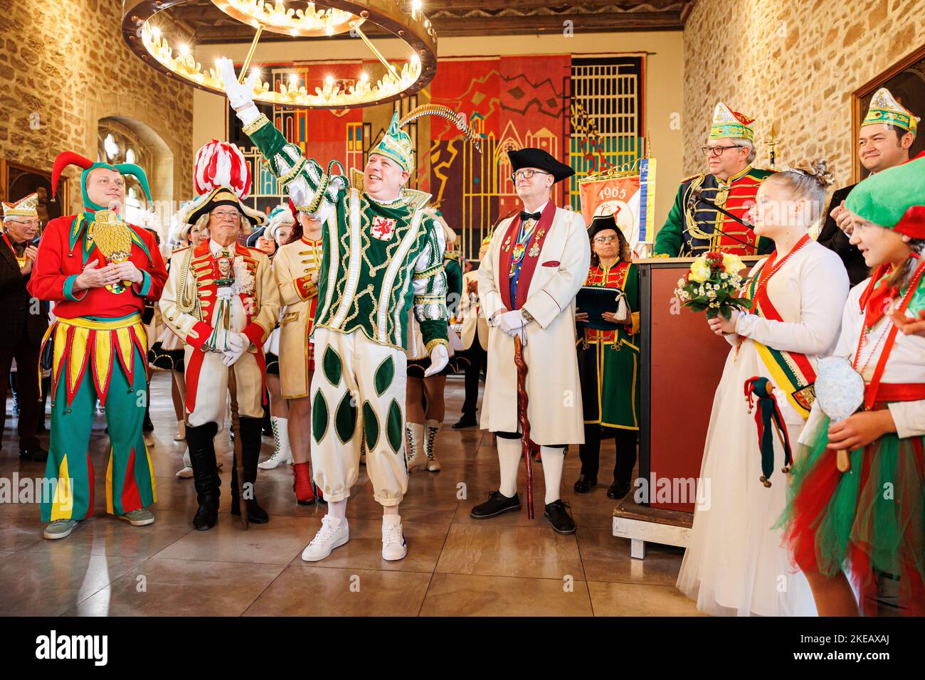 11 November 2022, Lower Saxony, Brunswick: Braunschweig Carnival Prince ...