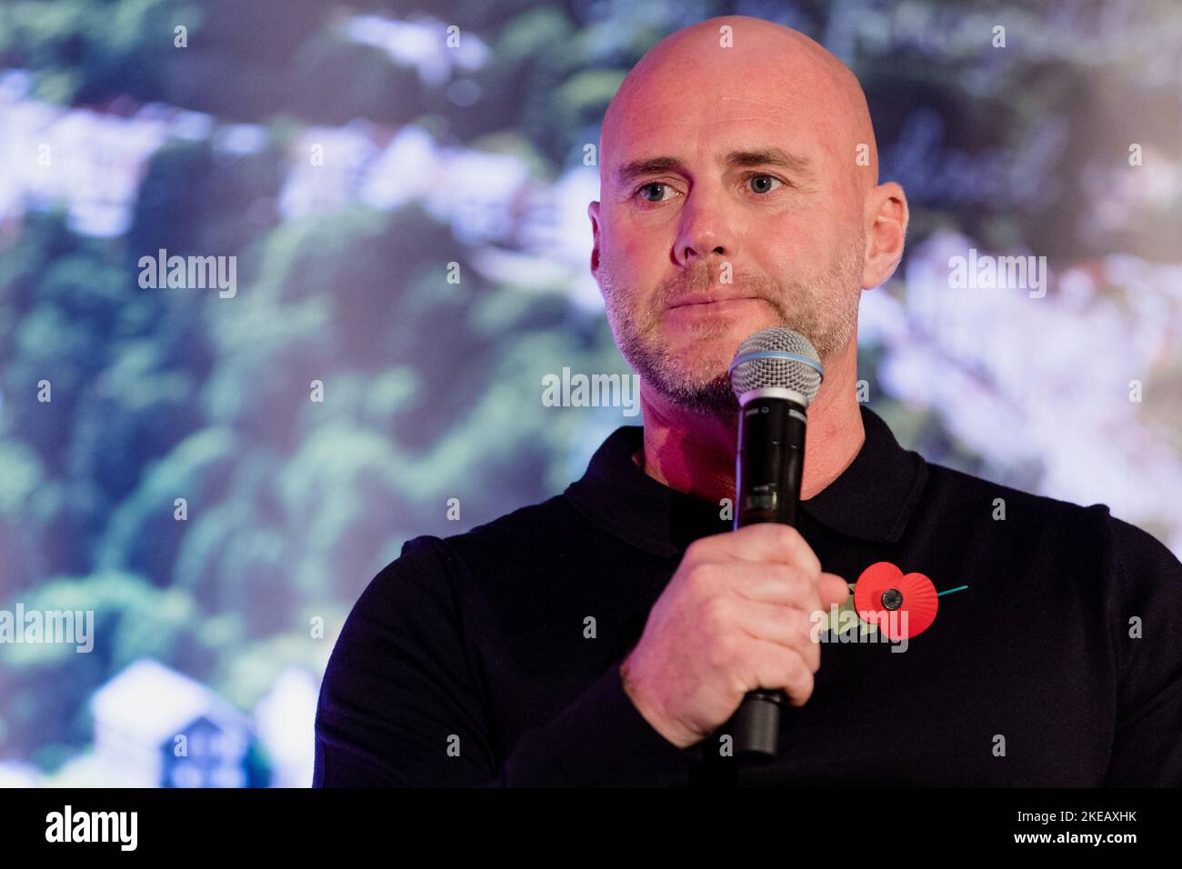 RHONDDA, WALES - 09 NOVEMBER 2022: Wales’ Head Coach Robert Page during ...