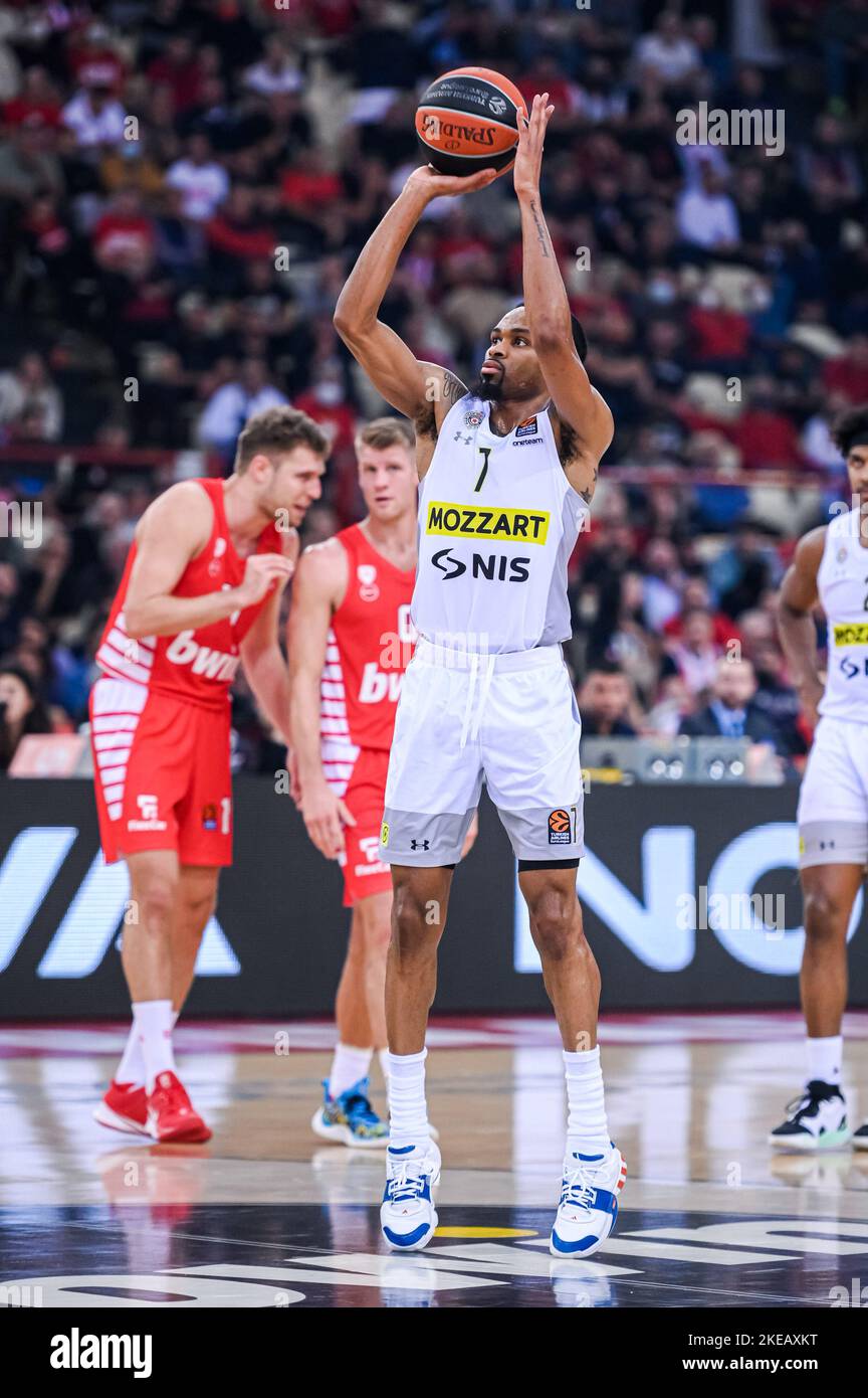 #7 KEVIN PUNTER of Partizan during the Euroleague, Round 7, match ...