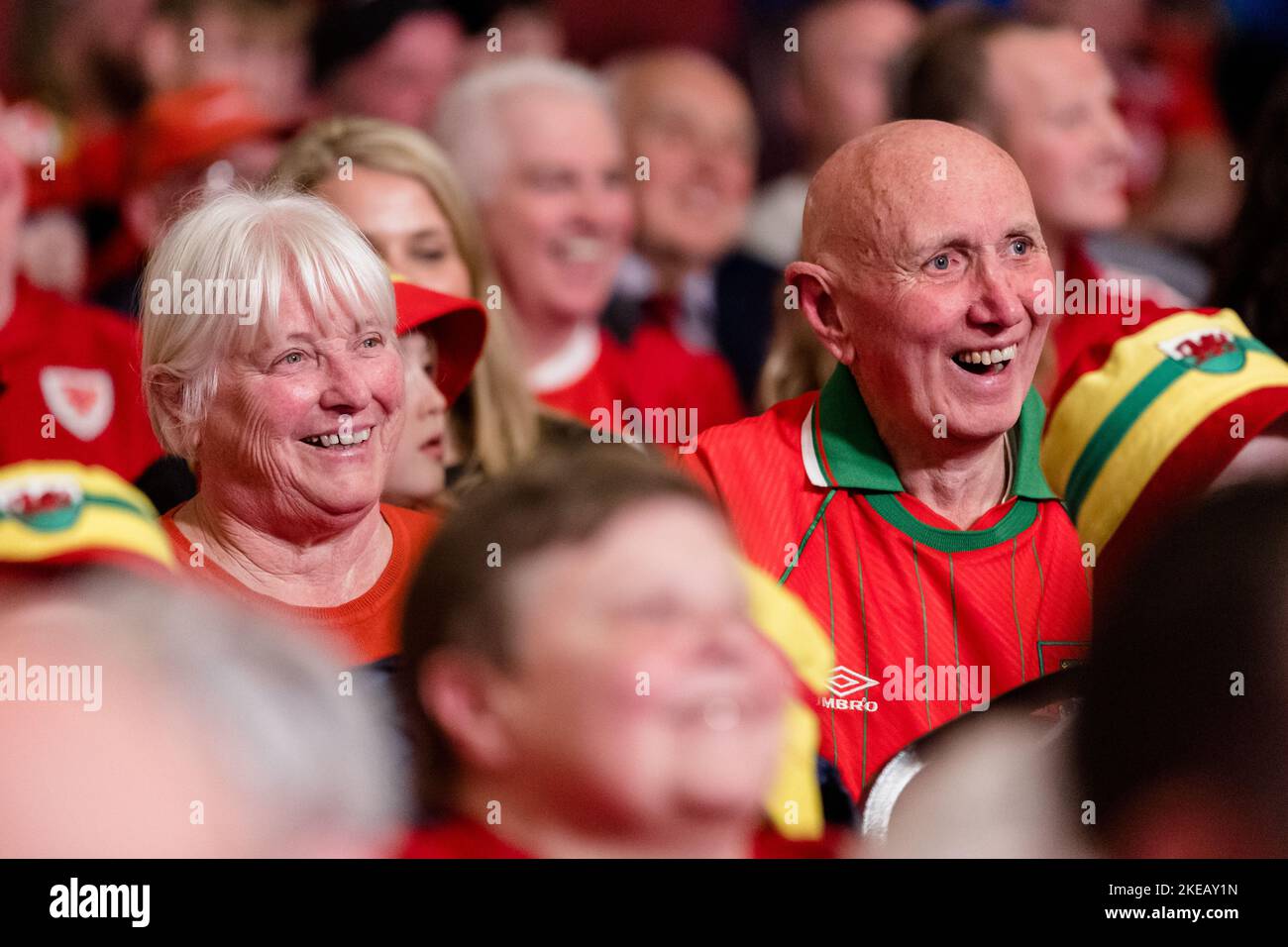 RHONDDA, WALES - 09 NOVEMBER 2022: Wales’ Head Coach Robert Page mother ...