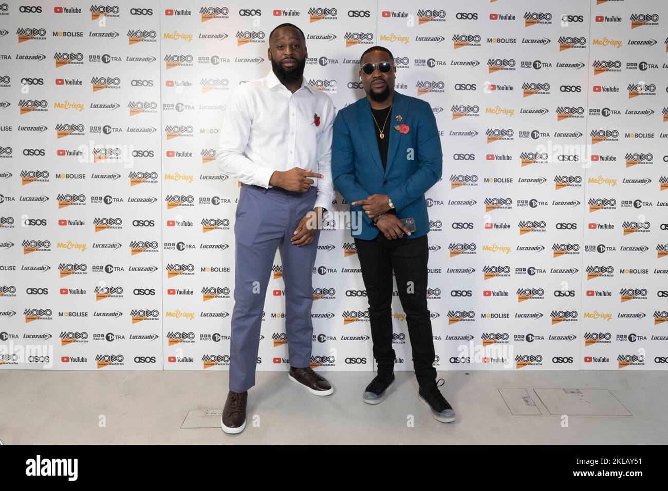 Hip-hop and rap artist Reblah, with his manager with his manager (left ...