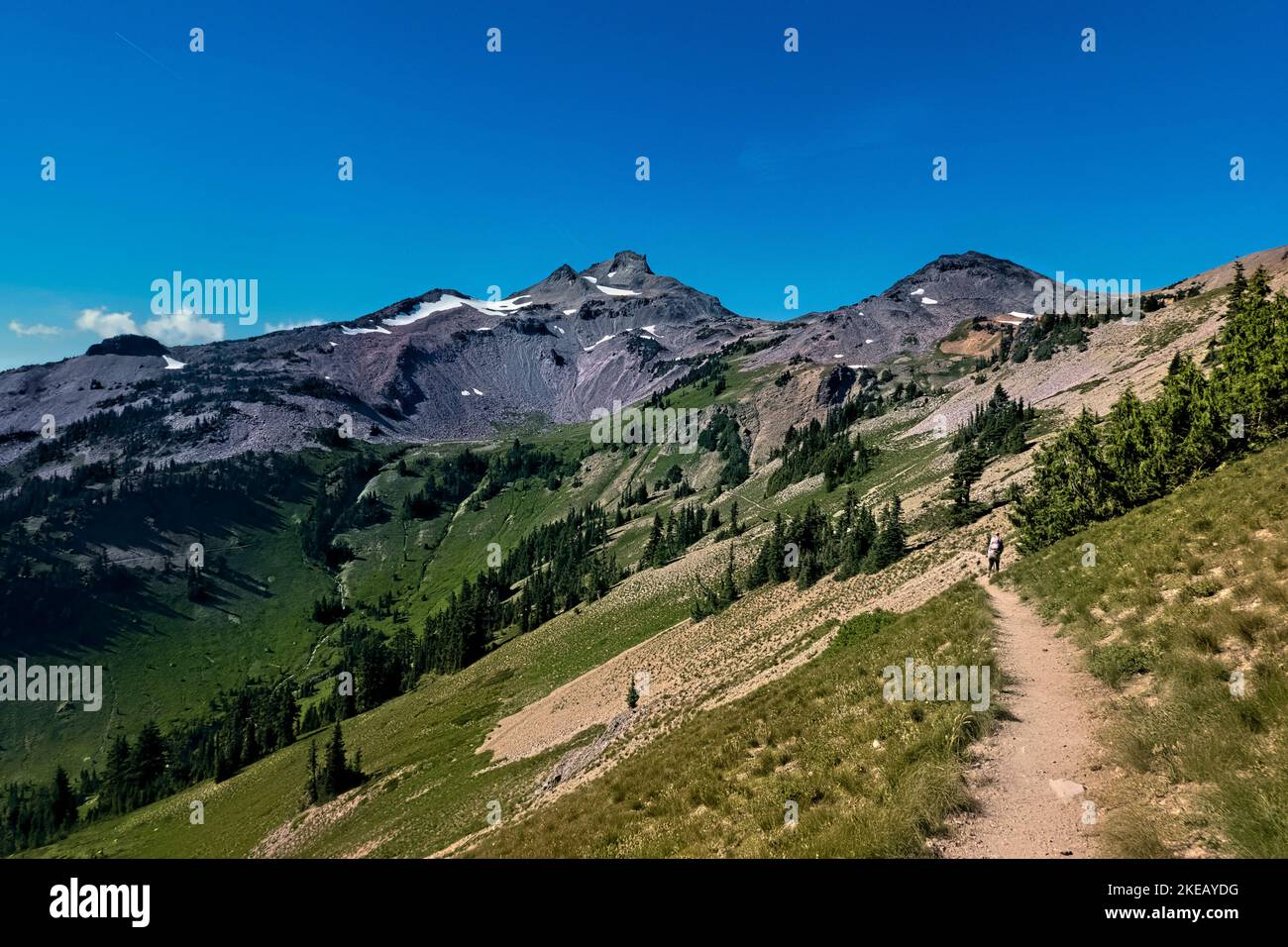 Trekking to Cispus Pass, Goat Rocks, Pacific Crest Trail, Washington ...