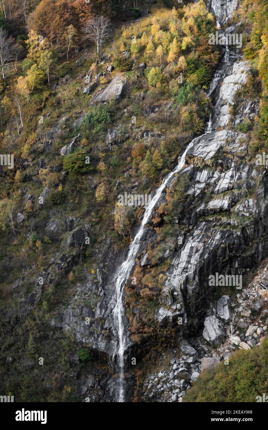 Waterfall in the mountain Stock Photo - Alamy