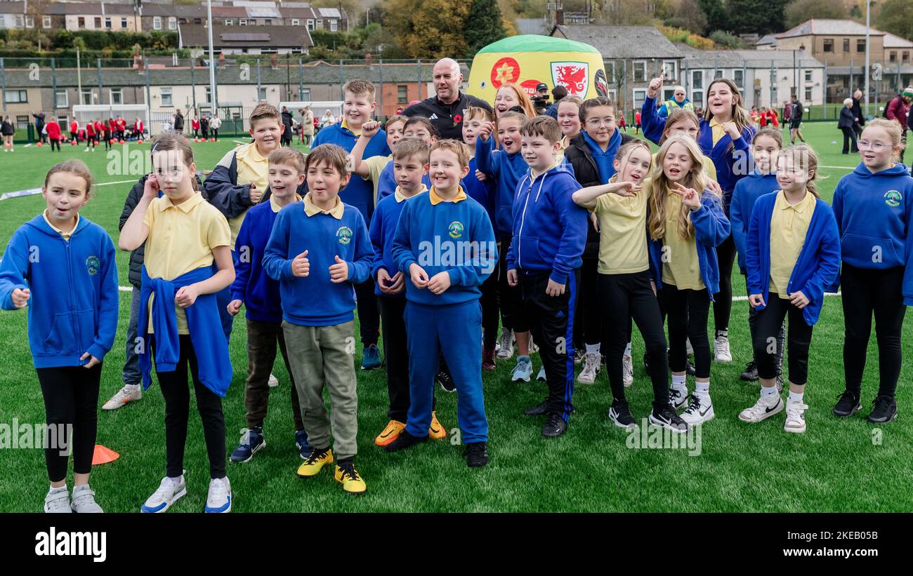 RHONDDA, WALES - 09 NOVEMBER 2022: Wales’ Head Coach Robert Page opens ...