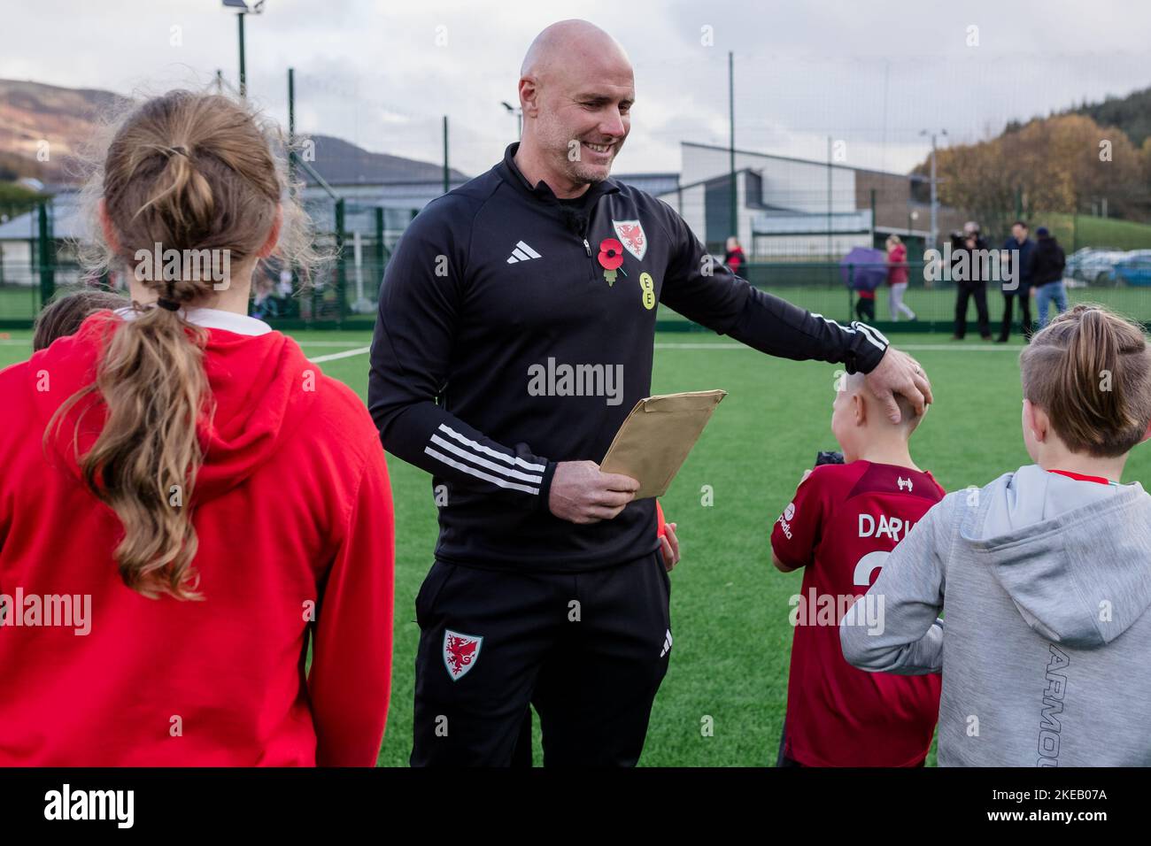 RHONDDA, WALES - 09 NOVEMBER 2022: Wales’ Head Coach Robert Page opens ...