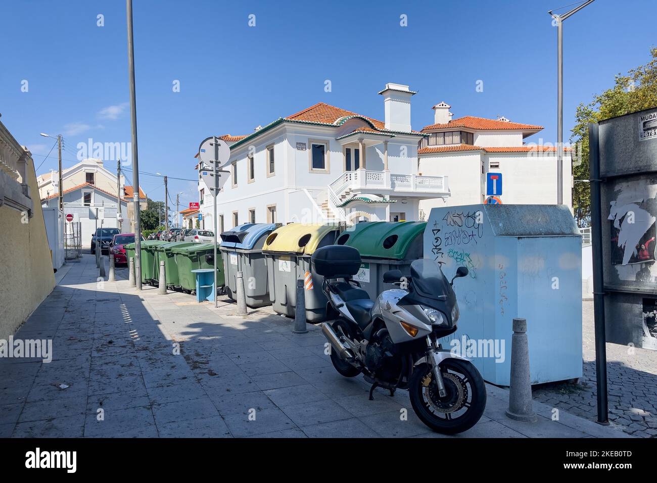 A large garbage containers outdoors Stock Photo - Alamy