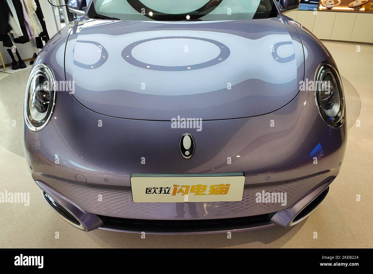 SHANGHAI, CHINA - NOVEMBER 11, 2022 - An ORA electric vehicle is ...