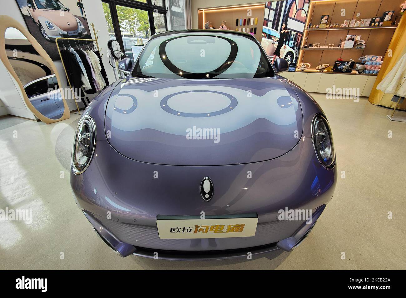SHANGHAI, CHINA - NOVEMBER 11, 2022 - An ORA electric vehicle is ...