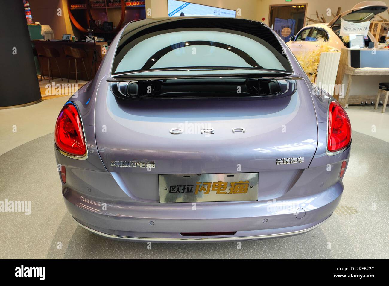 SHANGHAI, CHINA - NOVEMBER 11, 2022 - An ORA electric vehicle is ...