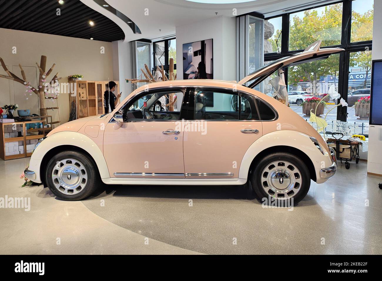 SHANGHAI, CHINA - NOVEMBER 11, 2022 - An ORA electric vehicle is ...