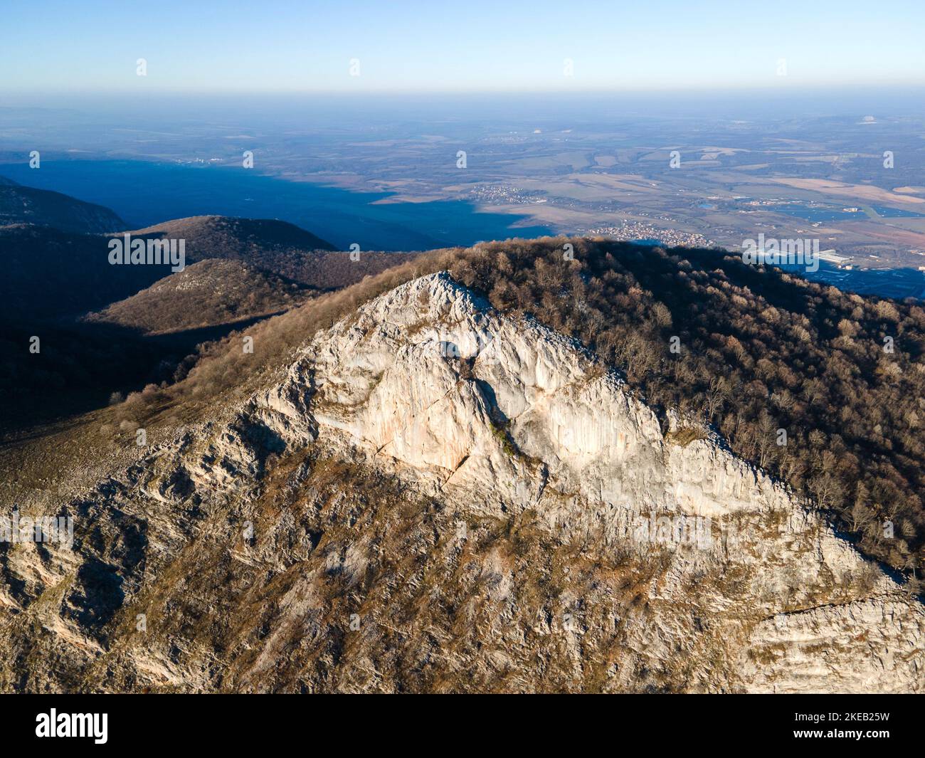 Amazing Aerial Autumn Landscape of Balkan Mountains and Vratsata pass ...