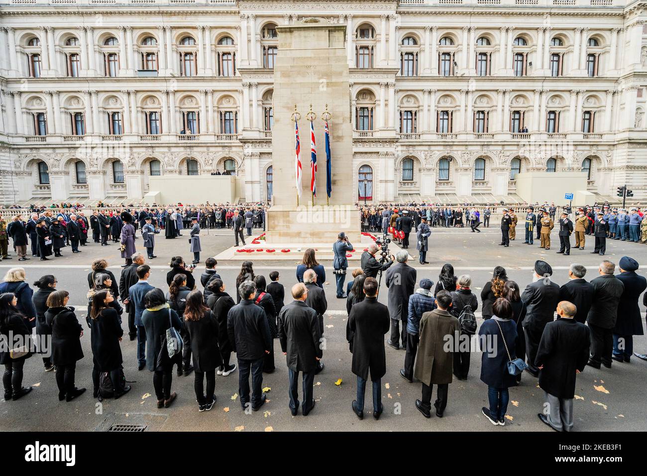 London, UK. 11th Nov, 2022. Remembrance day service at the Cenotaph ...