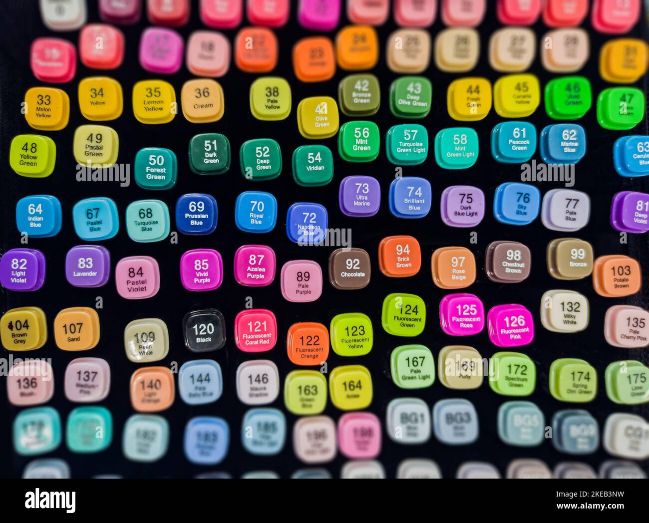 Professional alcohol markers are sold per piece at art stores for ...