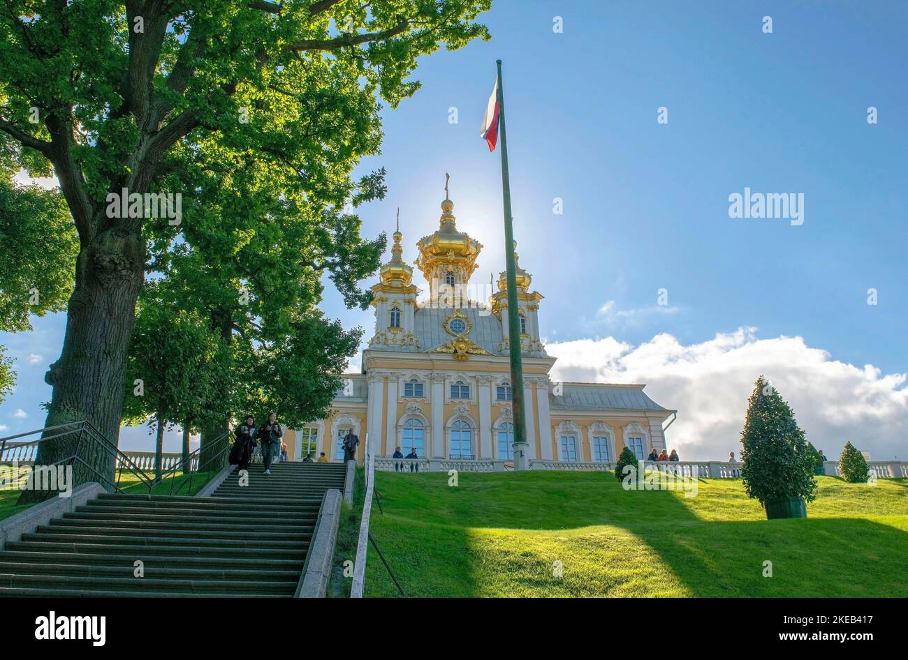 .Saint-Petersburg - Russia October 4, 2022: Petergof. Grand Palace ...