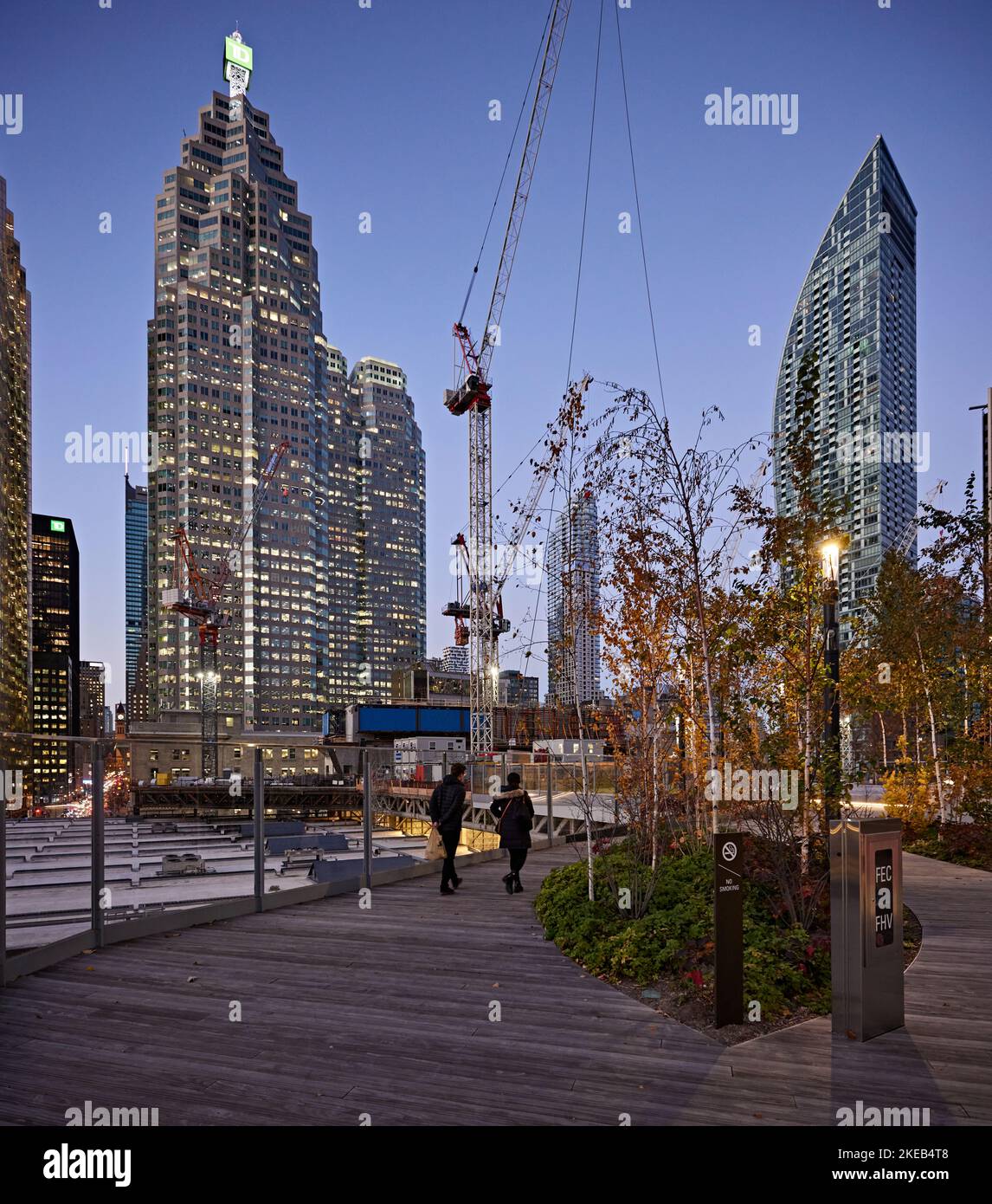 Elevated park at CIBC Square in Toronto Stock Photo - Alamy