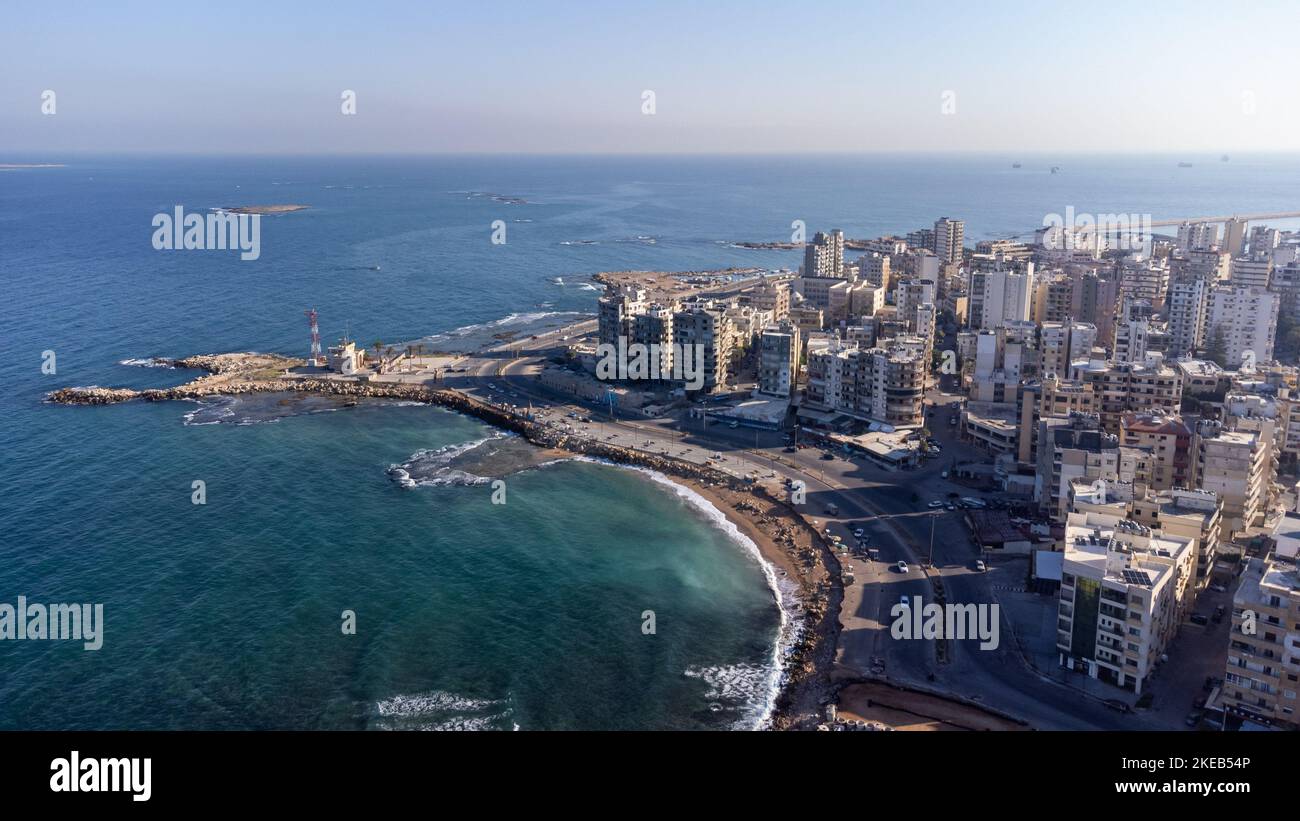Aerial shot of Tripoli city in northern Lebanon Stock Photo - Alamy