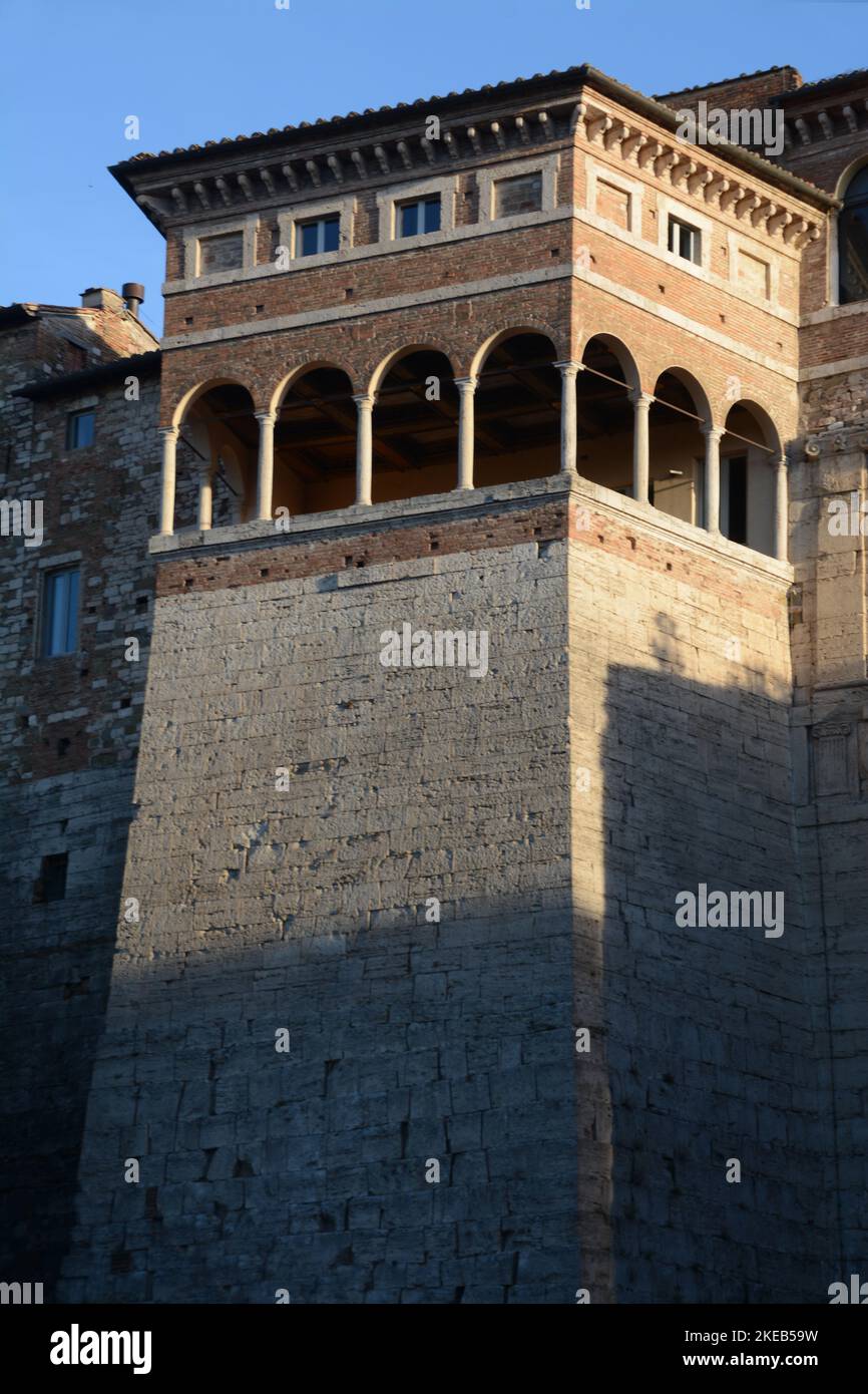 the Etruscan or Augustus Arch is one of the seven gates of the Etruscan ...