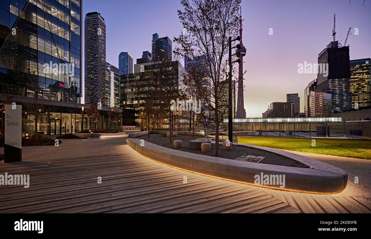 CIBC Square elevated park Stock Photo - Alamy