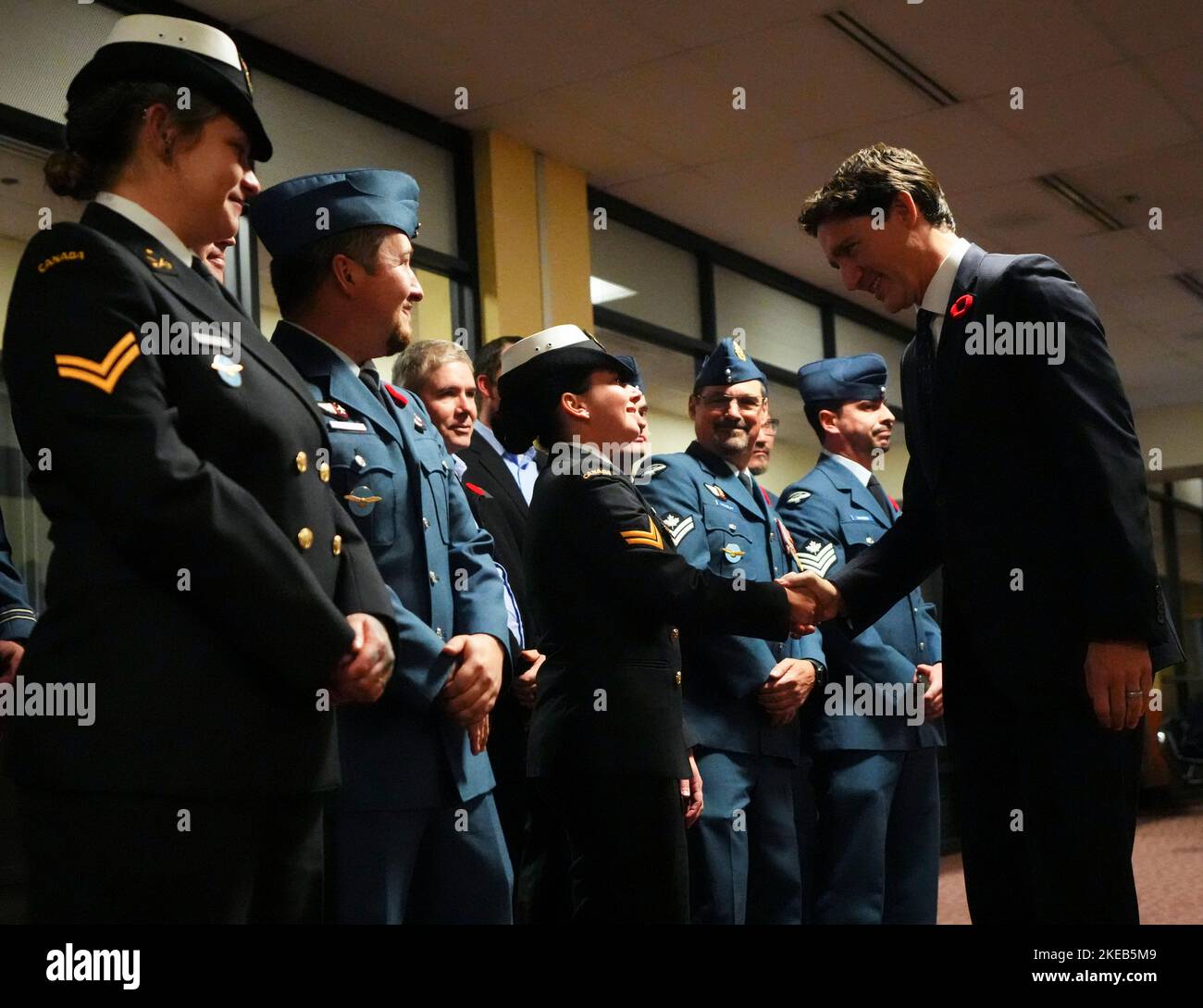 Anchorage, Alaska, Nov. 11, 2022. Prime Minister Justin Trudeau thanks ...