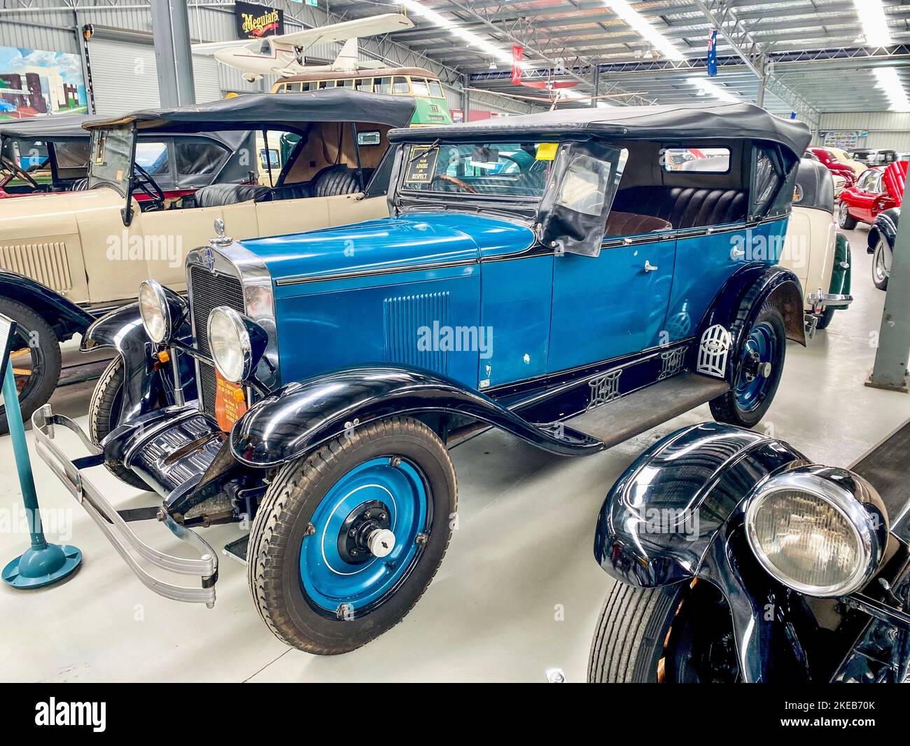 A vintage Chevrolet car on display at the National Transport Museum in ...