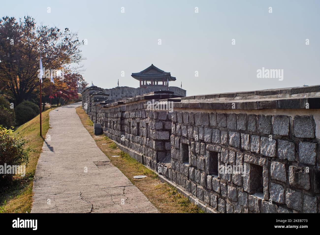 Hwaseong Fortress in Suwon South Korea UNESCO heritage site on November ...