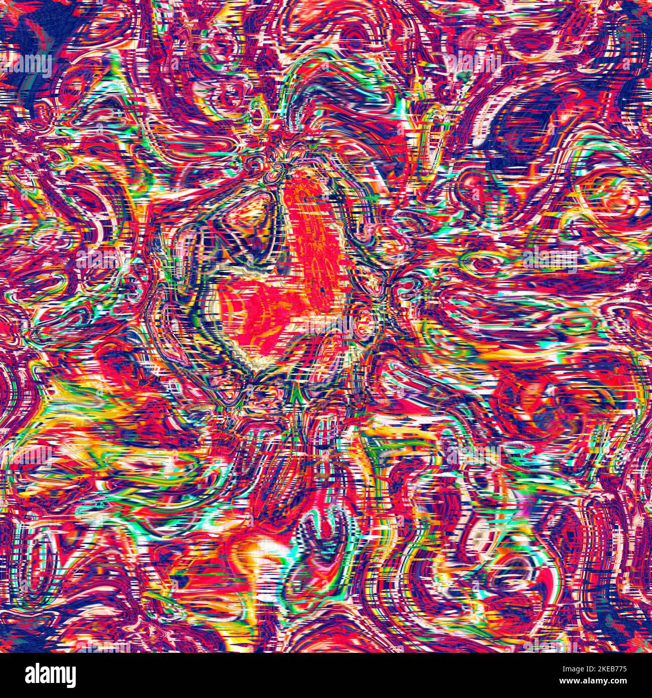 Vibrant pink distortion pattern. Bright colorful kitsch wallpaper for ...