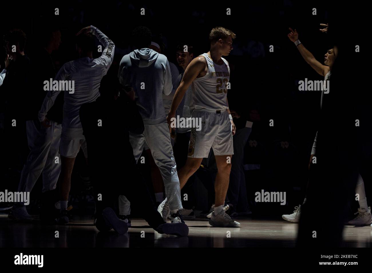 South Bend, Indiana, USA. 10th Nov, 2022. Notre Dame guard Dane Goodwin ...