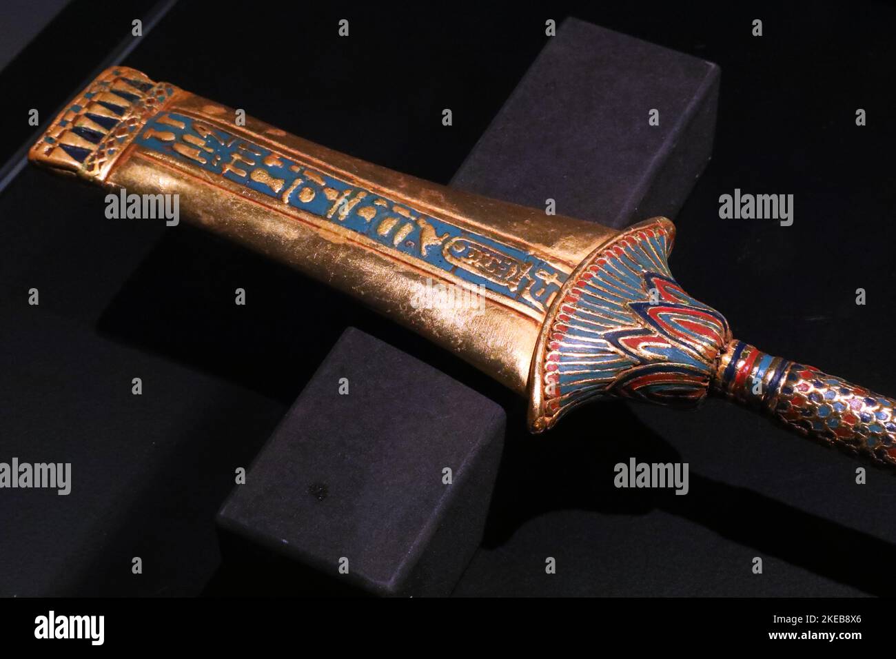 Royal scepter from Tutankhamun's tomb Stock Photo - Alamy