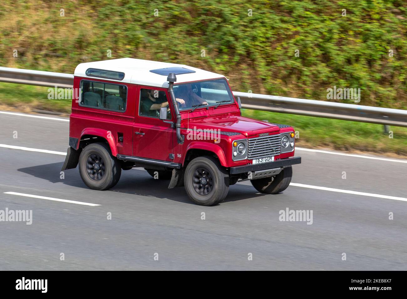 1999 90s nineties Red LAND ROVER DEFENDER TD5 GS 5STR SWB 2495cc 4 ...