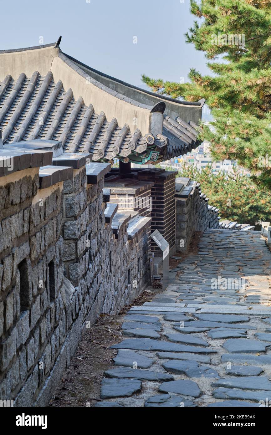 Hwaseong Fortress in Suwon South Korea UNESCO heritage site on November ...