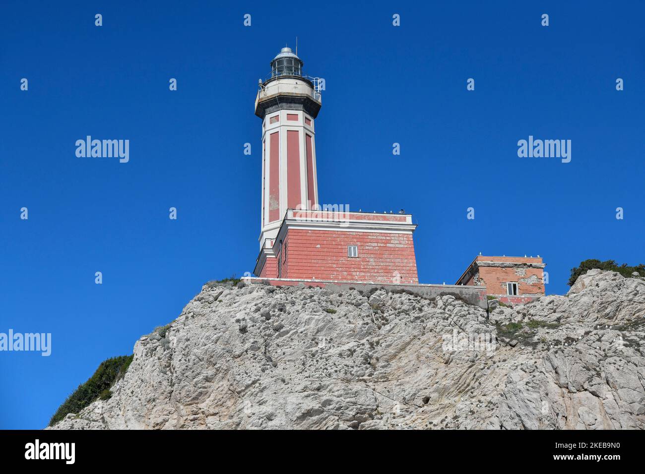 Lighthouse punta carena anacapri hi-res stock photography and images ...