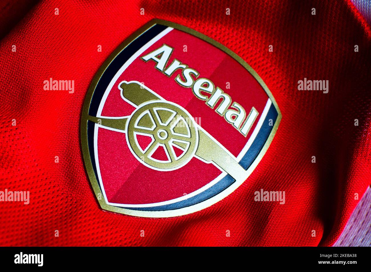 Maddaloni, Italy. 11th Nov, 2022. Football Association emblem for the ...