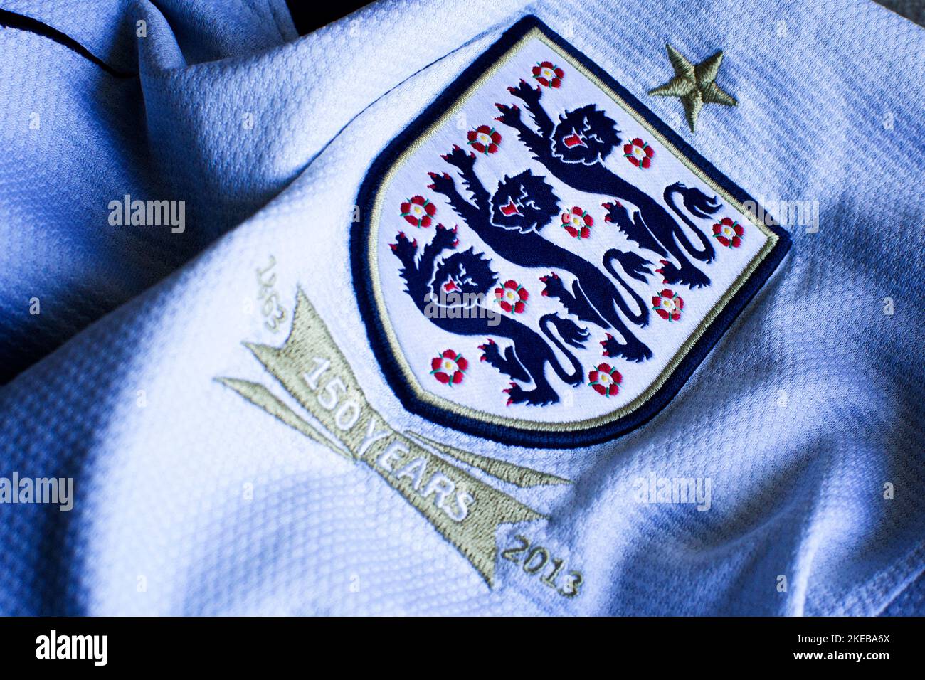 Football Association emblem for the 150th anniversary of England "1863/ ...